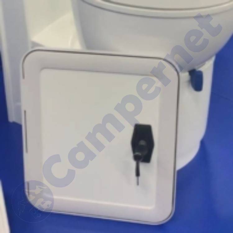 Portón servicio Blanco WC